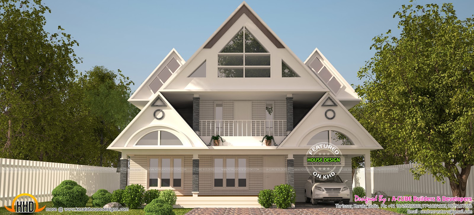 Unique and stunning home design - Kerala Home Design and Floor Plans ...