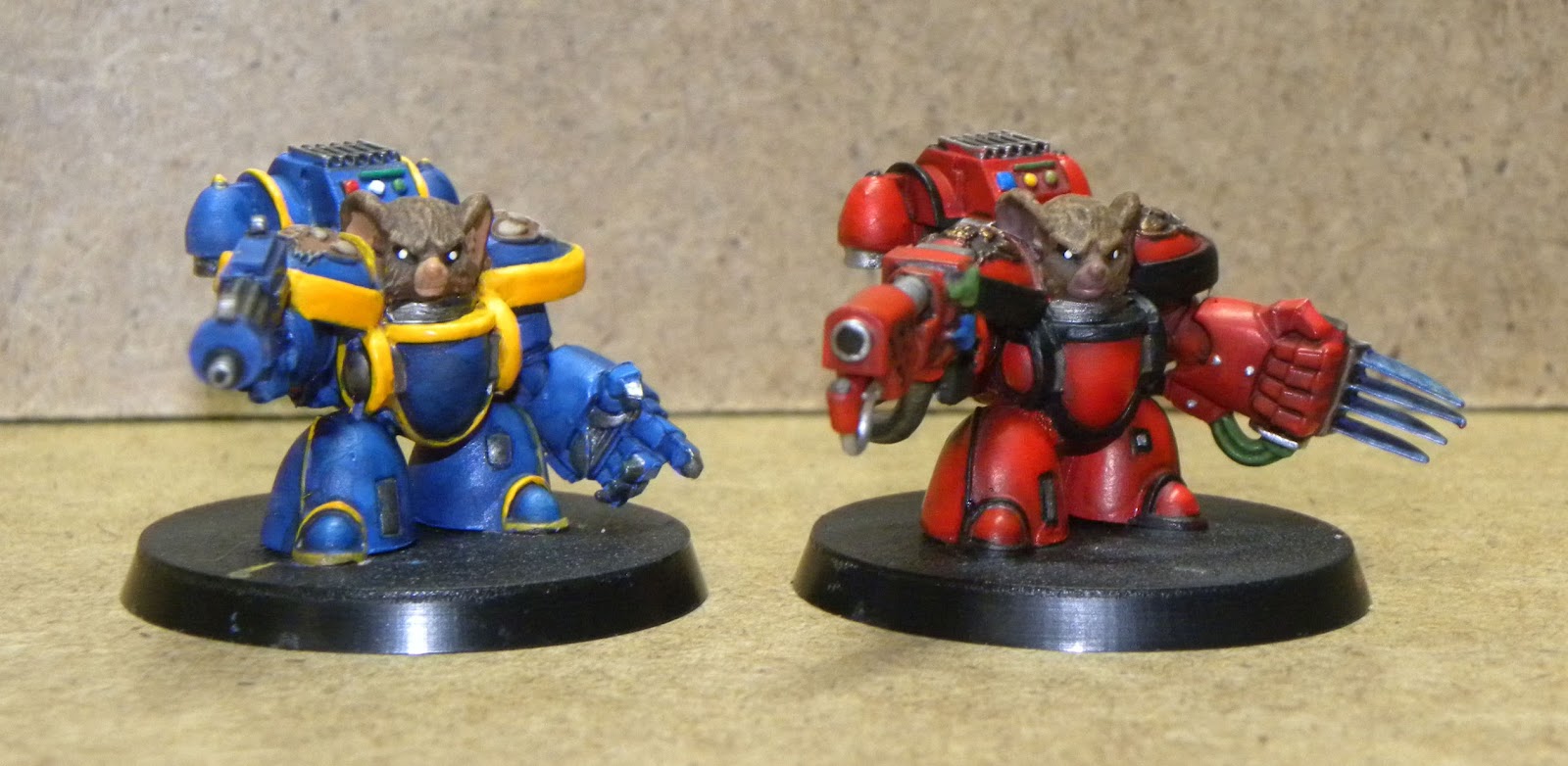 Gnome Wars: Blood Angels mouseling Dread........