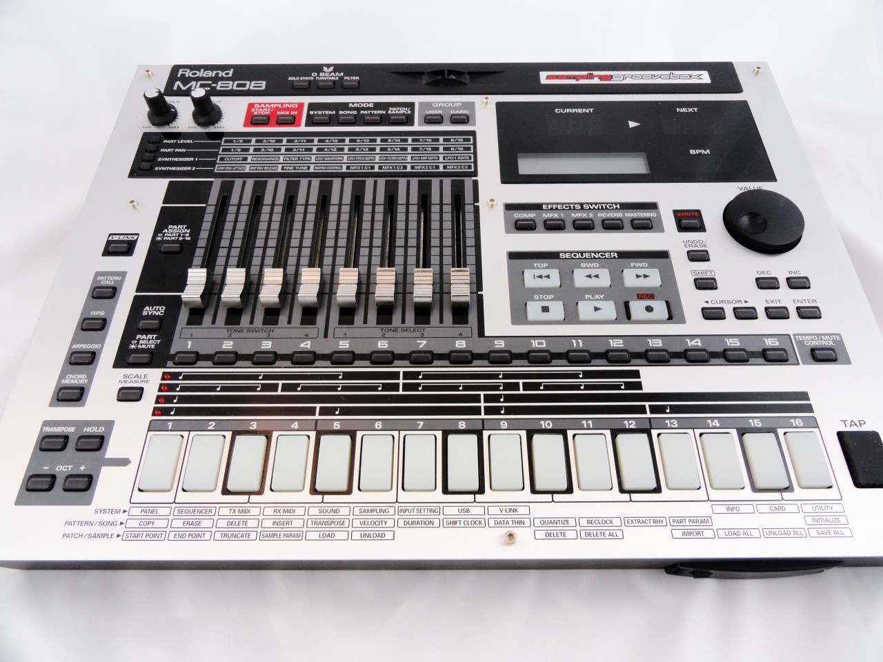 MATRIXSYNTH: Roland MC-808 Sampling Groovebox Synth Sequencer