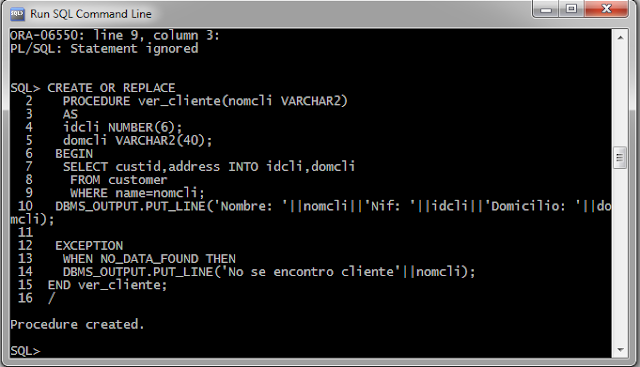 Introducción al lenguaje PL/SQL : bloques anonimos