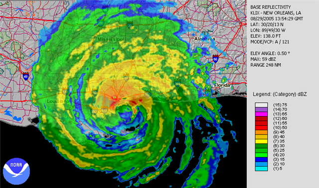 Map Catalog: Doppler Radar - Hurricane Katrina