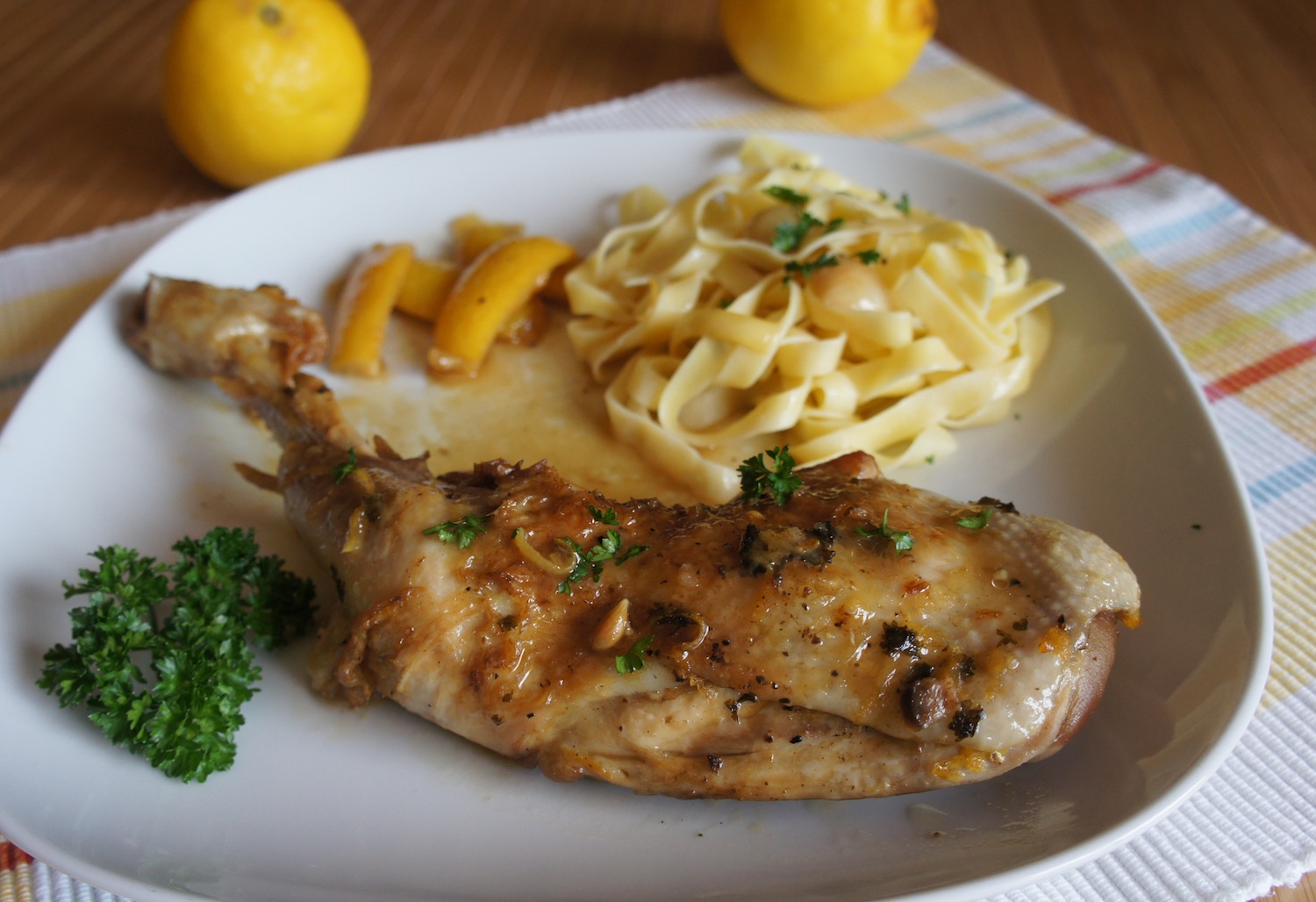Poulet au citron en cocotte