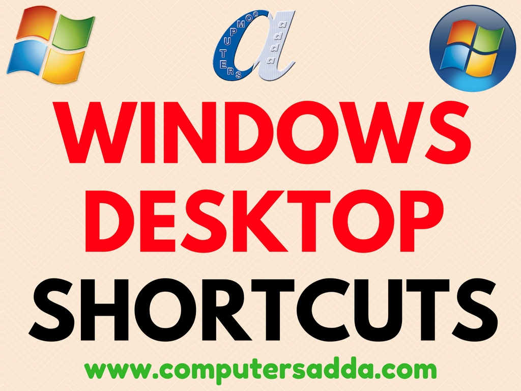 Window's Desktop Shortcut Keys - Computersadda