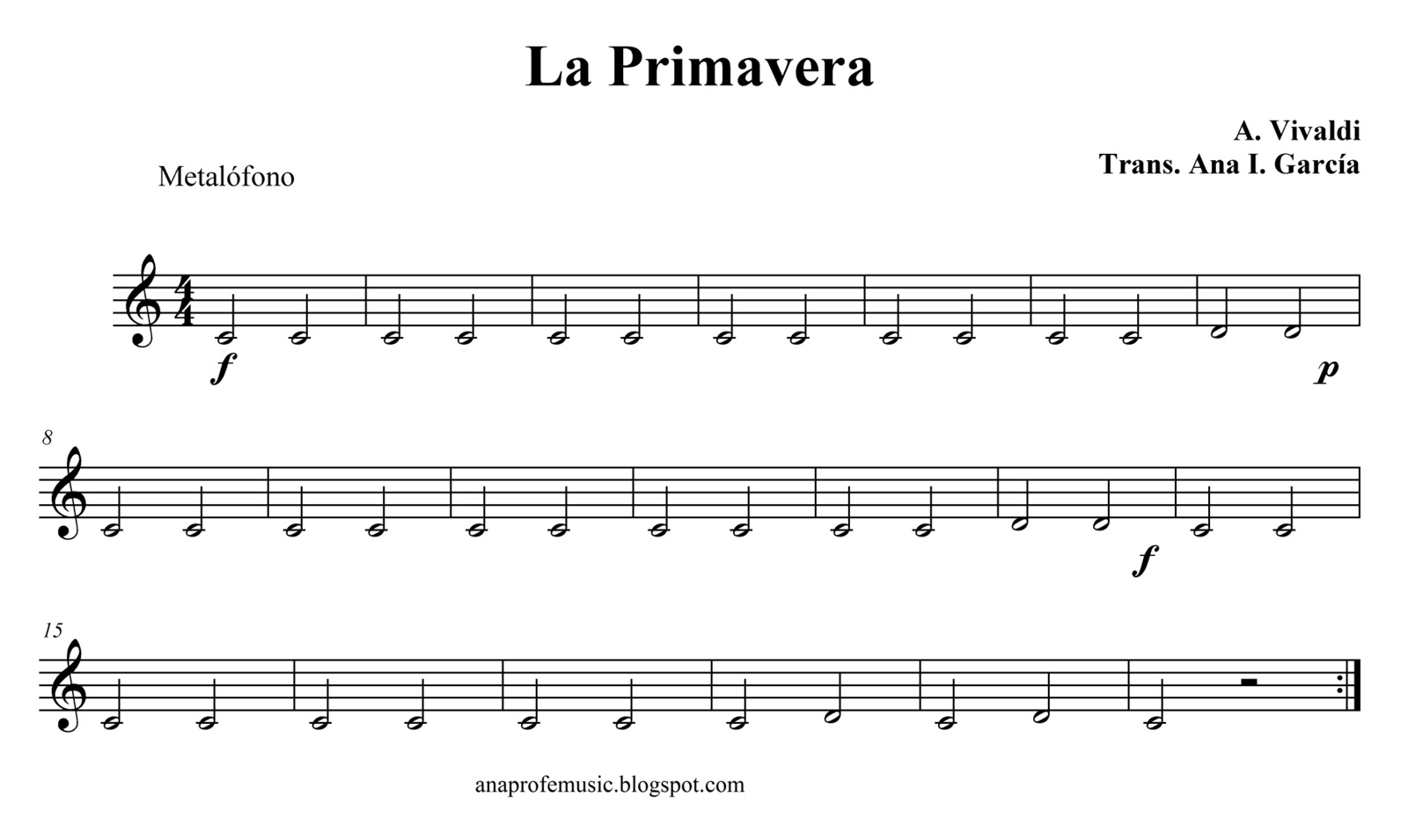 AnaProfeMusic: La Primavera. Antonio Vivaldi.