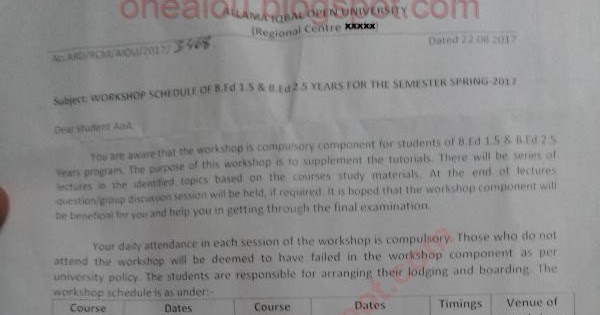 AIOU - Allama Iqbal Open University admissions exam result and tutors ...