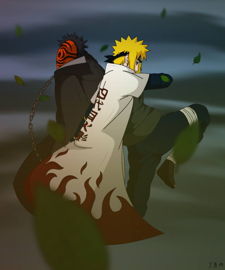 Imagenes de Naruto Shippuden : Tobi Vs Minato-4to Hokage