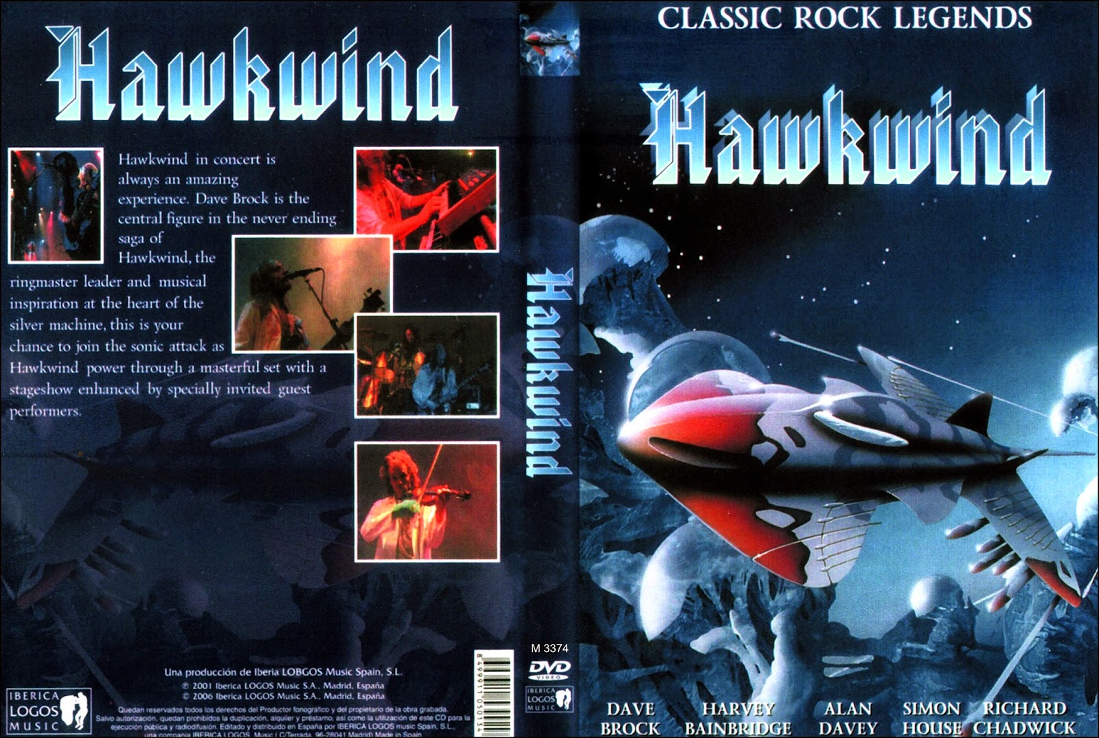 BANCA DO ROCK Rock Concert DVD: 2958 - DVD - HAWKWIND - BOOTLEG