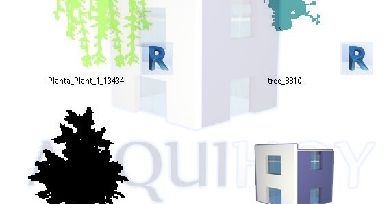 Familia Plantas 3D / Family Plants 3D Medium (RFA) | ArquiHoy-Revit