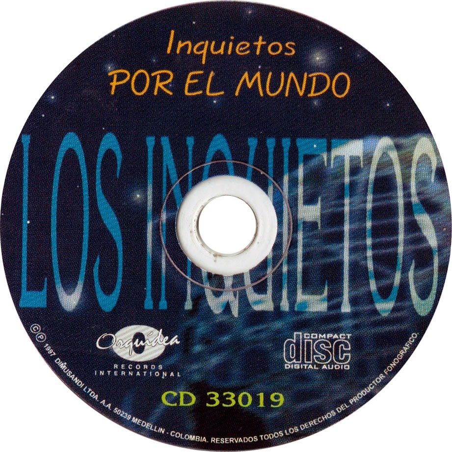 LOS INQUIETOS - Inquietos Por El Mundo [1997] | Caratulas Vallenatas