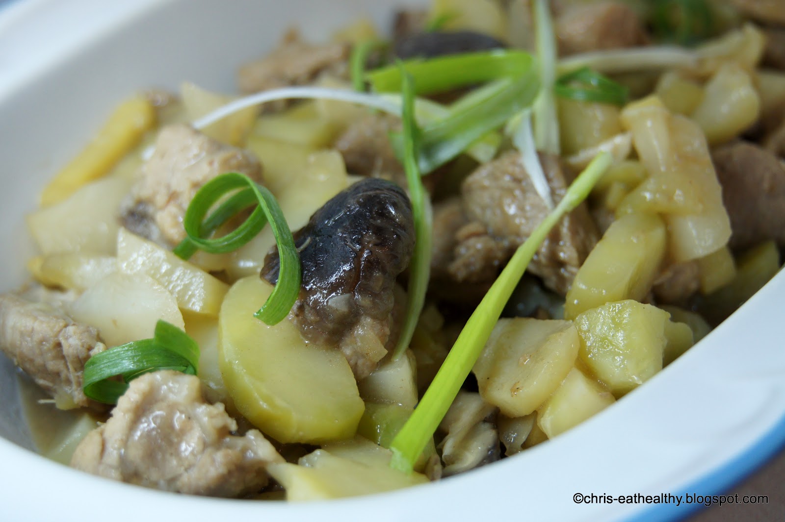 chris-eathealthy: Fresh Mustard Tuber with Pork