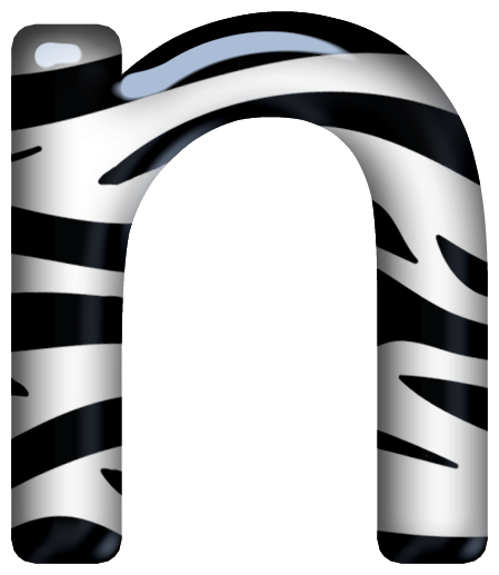 Abecedario con Textura de Cebra. Alphabet with Zebra Texture. - Oh my ...