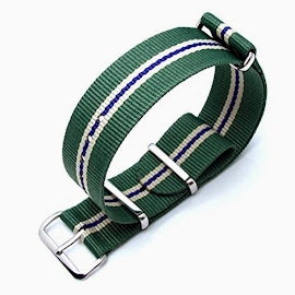 MiLTAT 22mm G10 NATO watch strap ballistic nylon armband, Polished ...