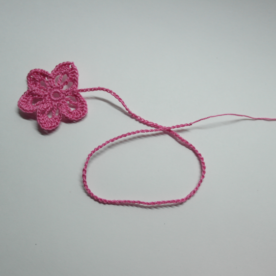 Tina's handicraft : Pink Crocheted Flower