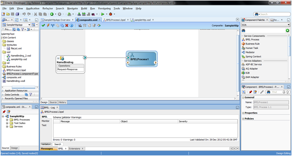 Oracle SOA, BPEL,BPM: REST services in SOA 11g using HTTP Binding