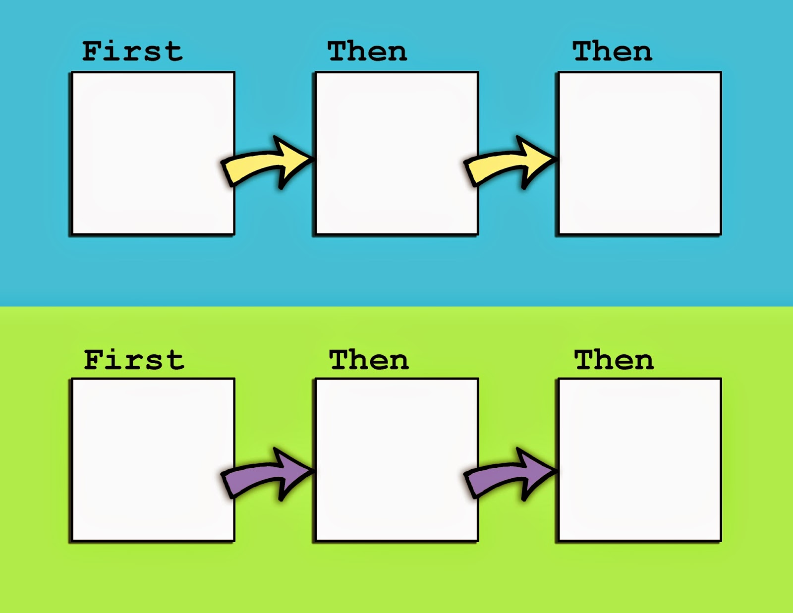 Life with Puzzling Boys: First then cards