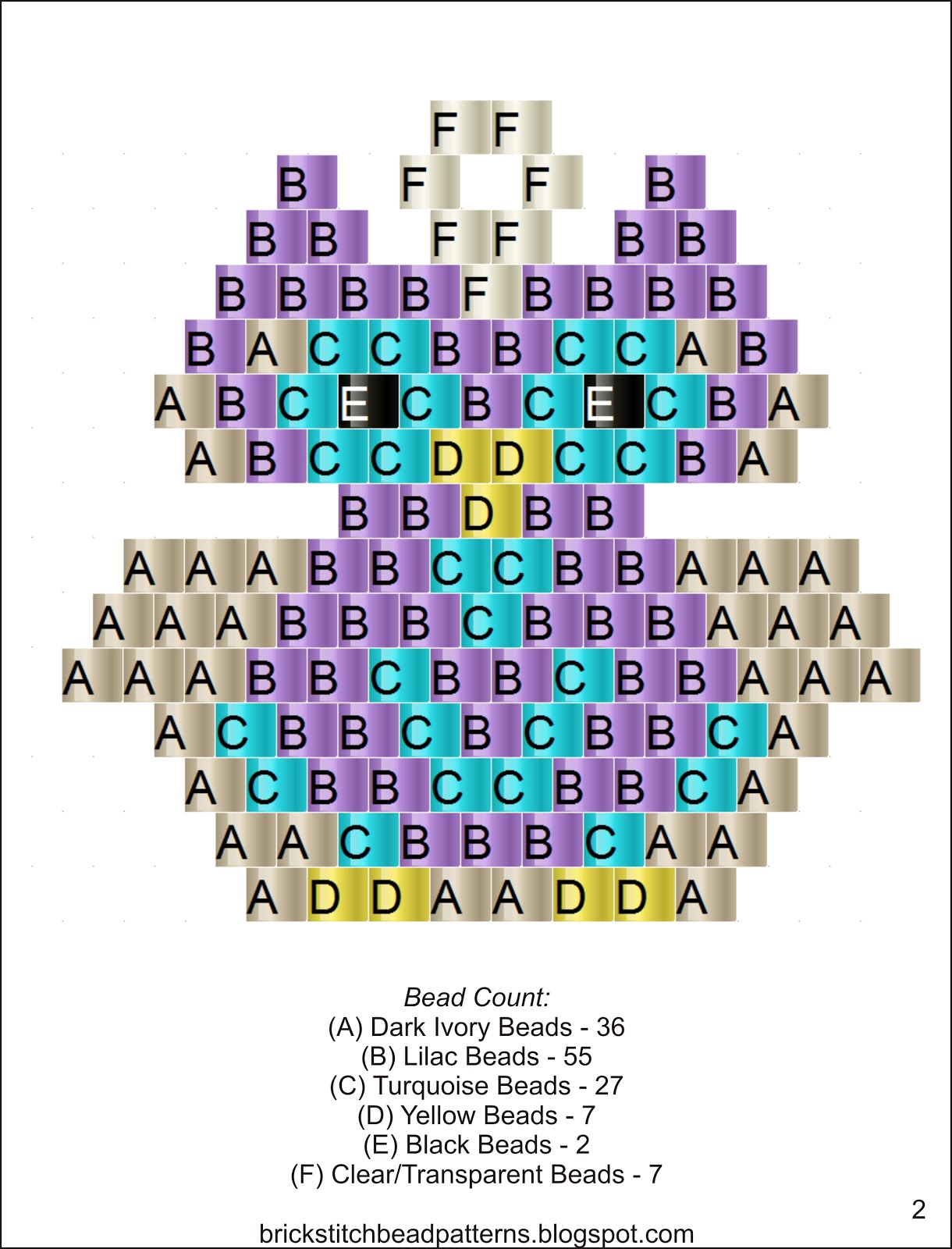 Brick Stitch Bead Patterns Journal: Big Dark Ivory Owl Brick Stitch ...