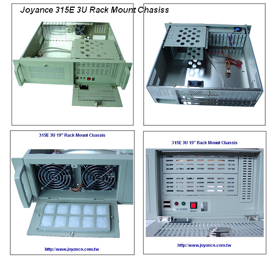 Joyance IPC Chassis & Enclosure: Joyance 315E 3U Shallow Rack 16" Depth