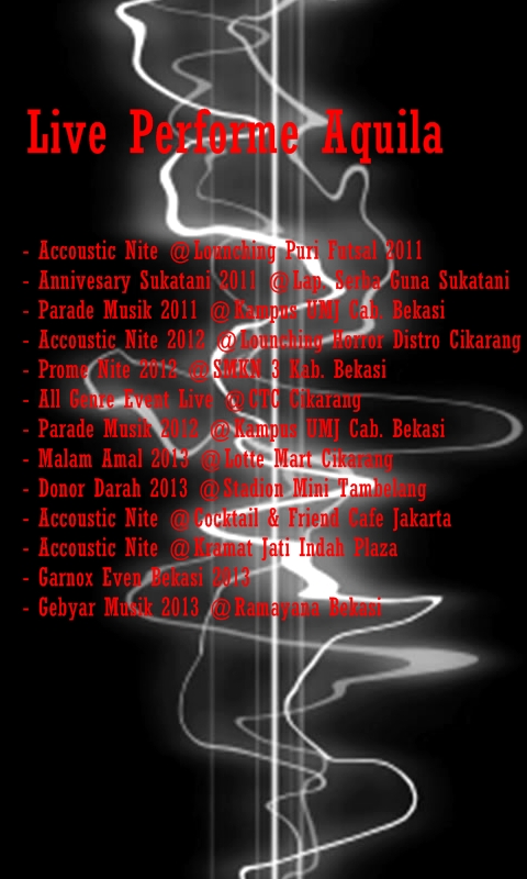 Khey Aquila Inspire: Contoh Band Profile (Aquila Band)