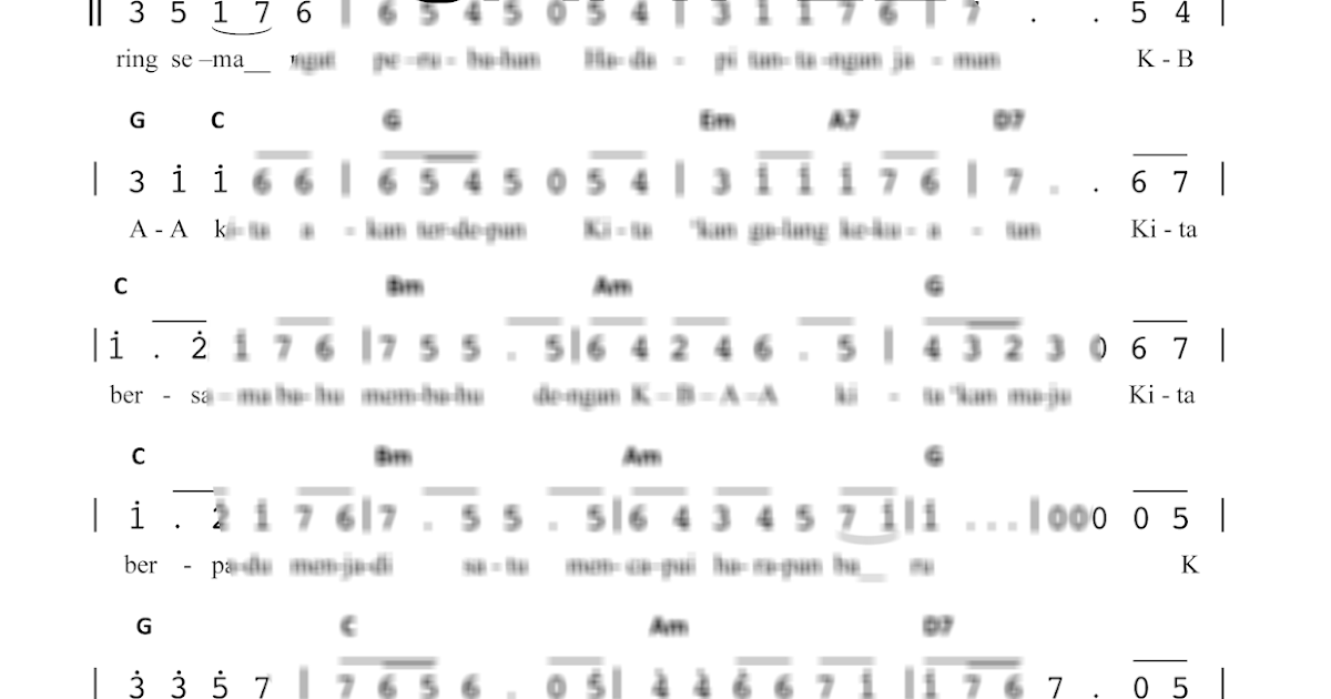 Contoh Pesanan Menulis Partitur Not Angka Lagu Hymne - Jasa Menulis ...