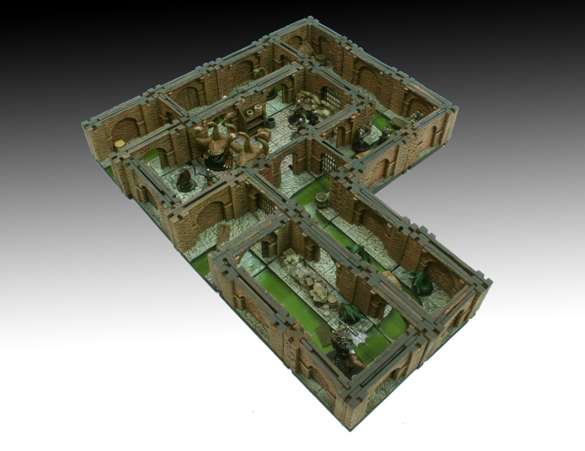 D&D 3D modular dungeons