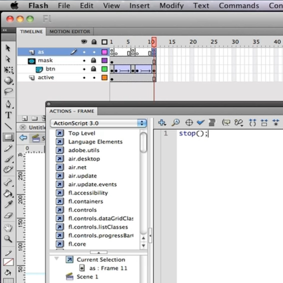 Photoshop Illustrator Flash Graphics Design Tutorials: Jak zrobić animowane menu we Flash CS5 ...