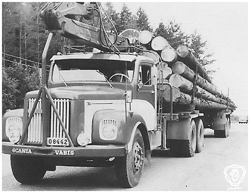 SCANIA: Scania 76 Super tømmerbil (timbertruck)