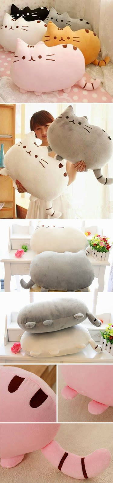 Bantal Comel Kucing Gemuk - kedai online