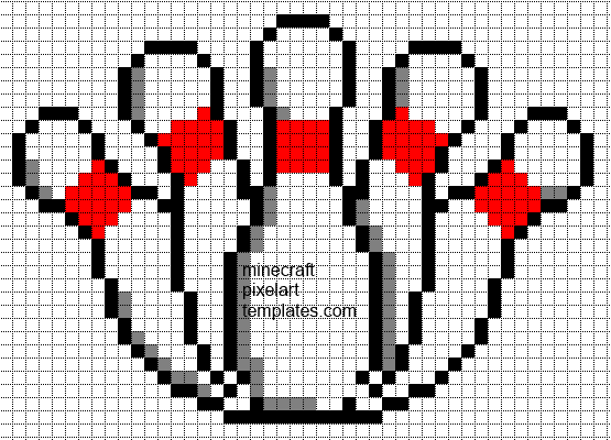 Minecraft Pixel Art Templates: Bowling Pins