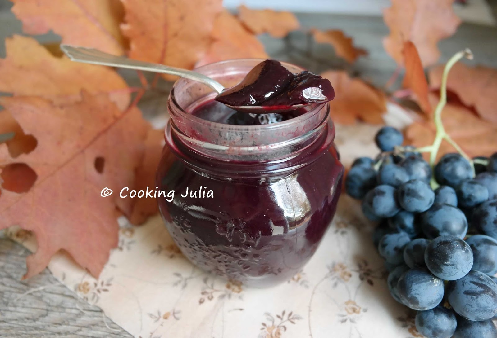 COOKING JULIA : CONFITURE DE RAISIN ZÉRO DÉCHET