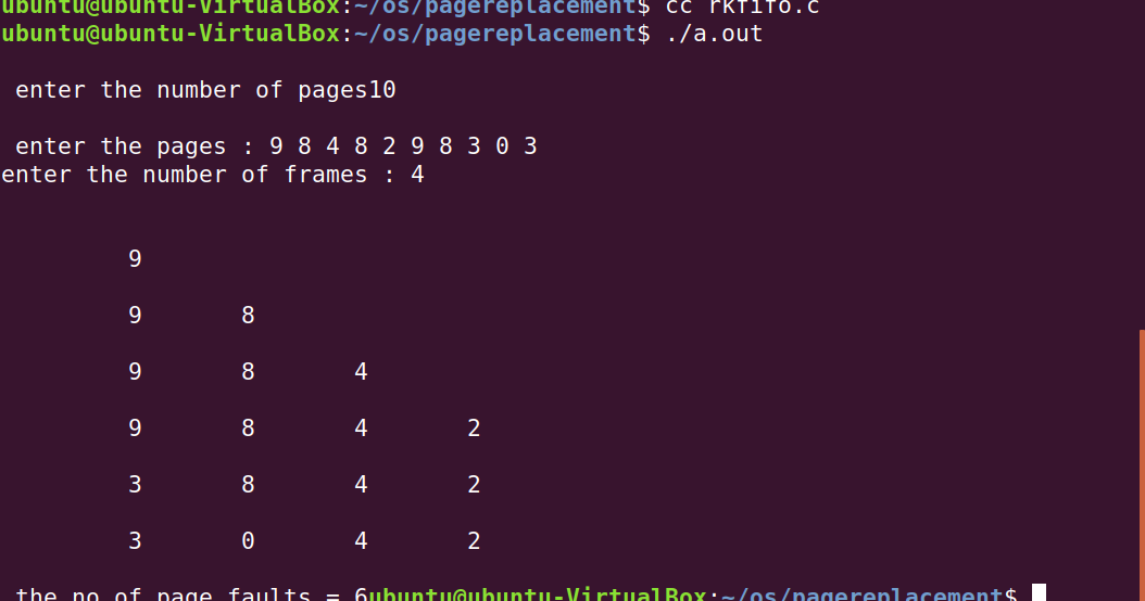 Operating System Page Replacement Algorithms Fifo
