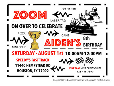 uniquely nested: "Zoom on Over" Birthday Party