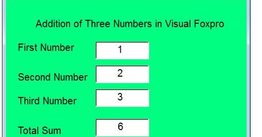 Free Programming Source Codes And Computer Programming Tutorials Addition Of Three Numbers In