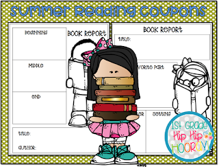 1st Grade Hip Hip Hooray!: Summer Reading Reward Coupon Freebie!!
