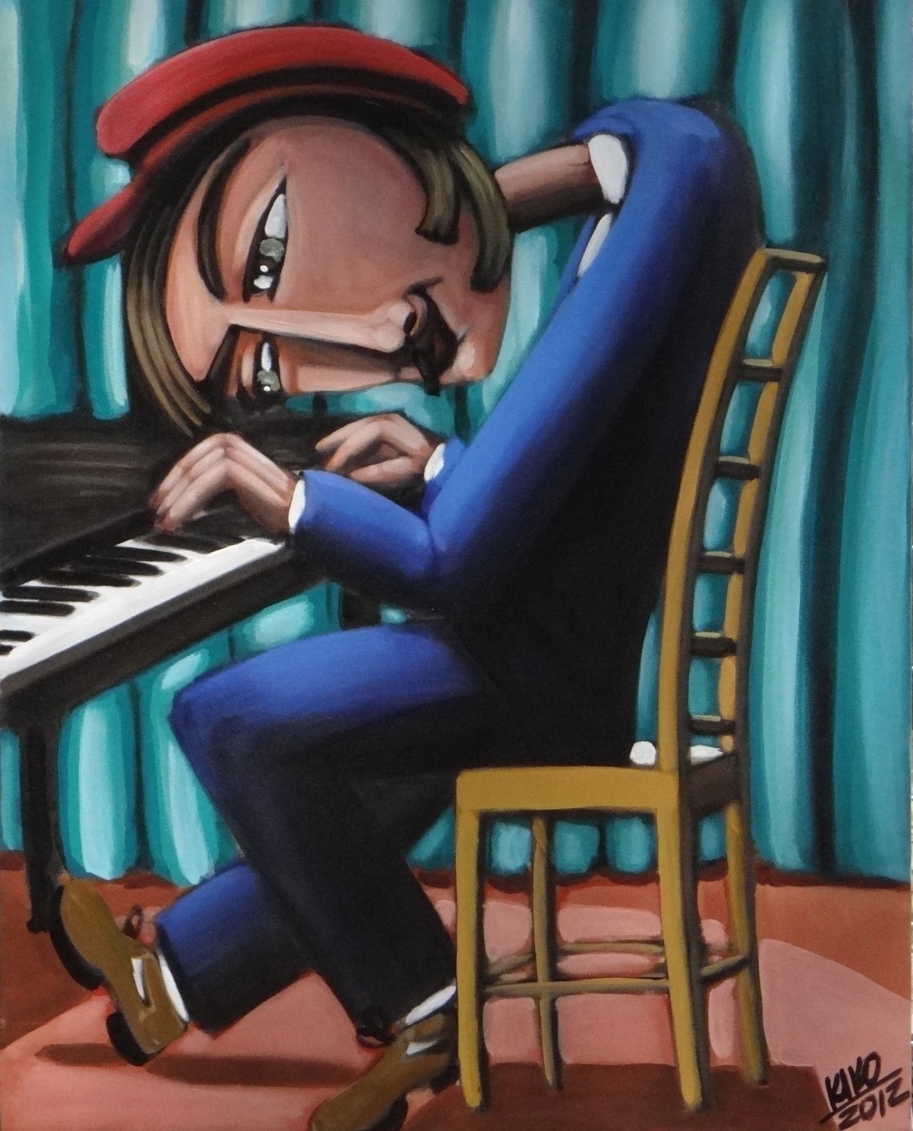Pintura e Fotografia: Pintura - Um Músico