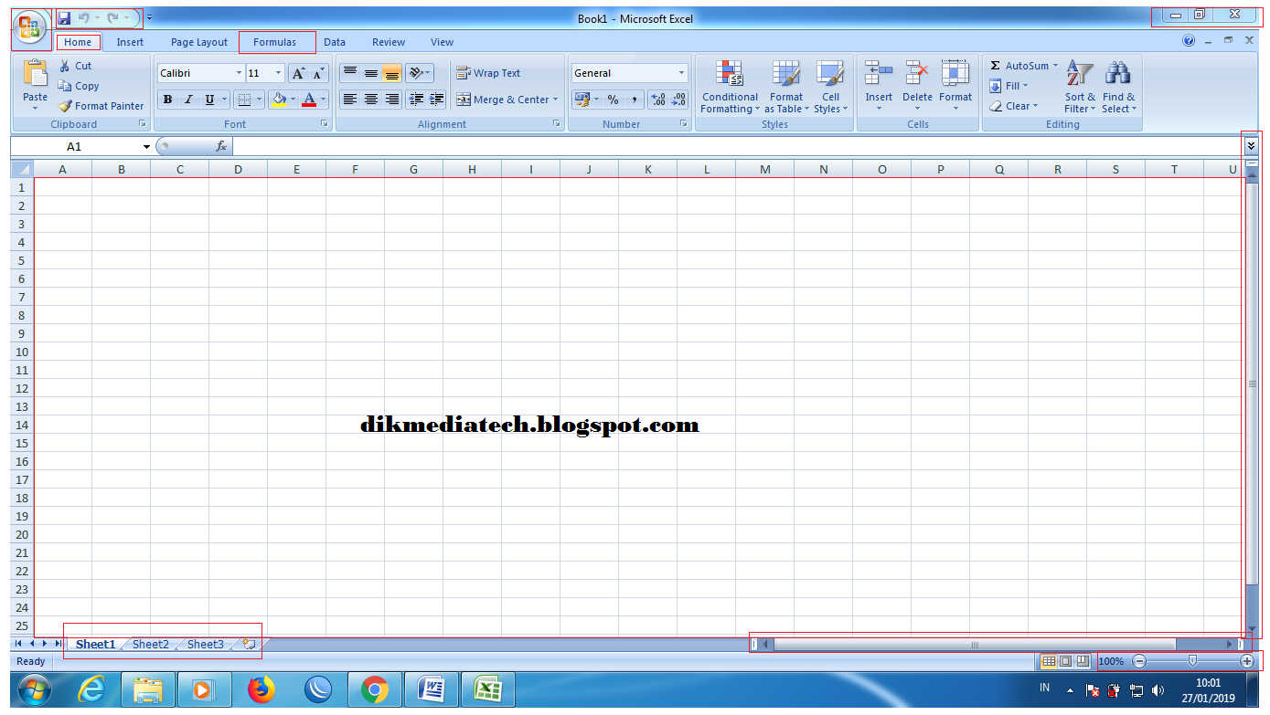 Pengertian menu dan icon pada Microsoft Excel | dikmediatech - Dikmediatech