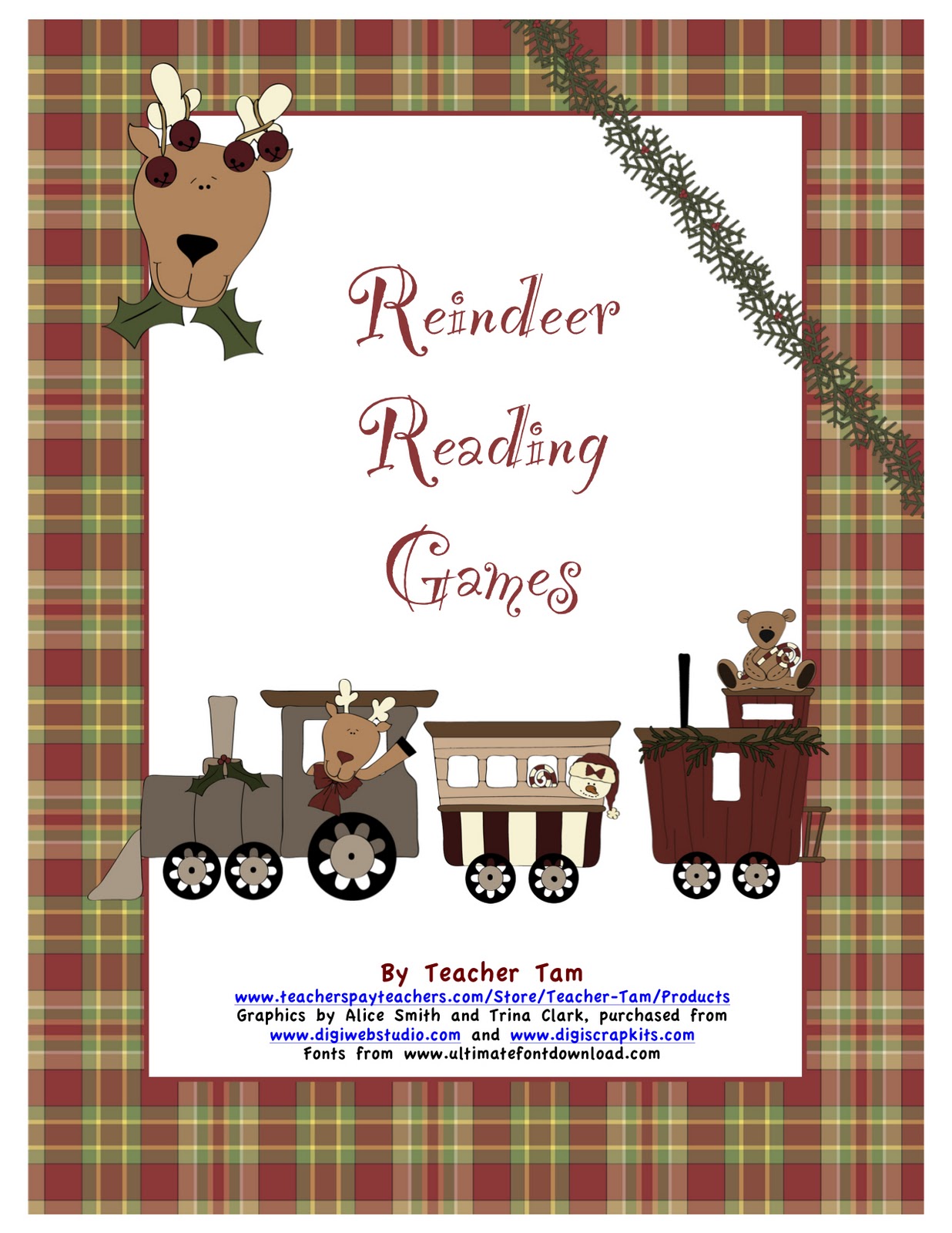 Teacher Tam's Educational Adventures: A Freebie and "Reindeer Reading ...