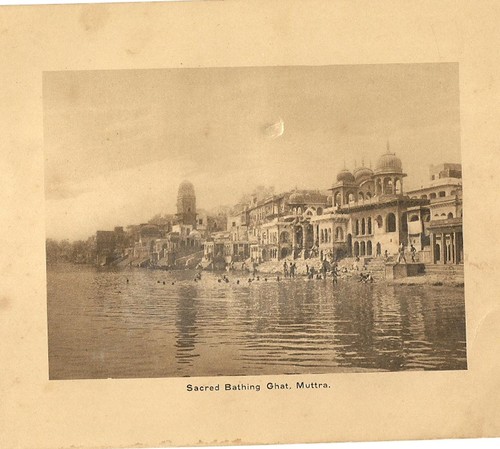 Heritage of India: Vintage Print Sacred Bathing Ghat Muttra (Mathura)