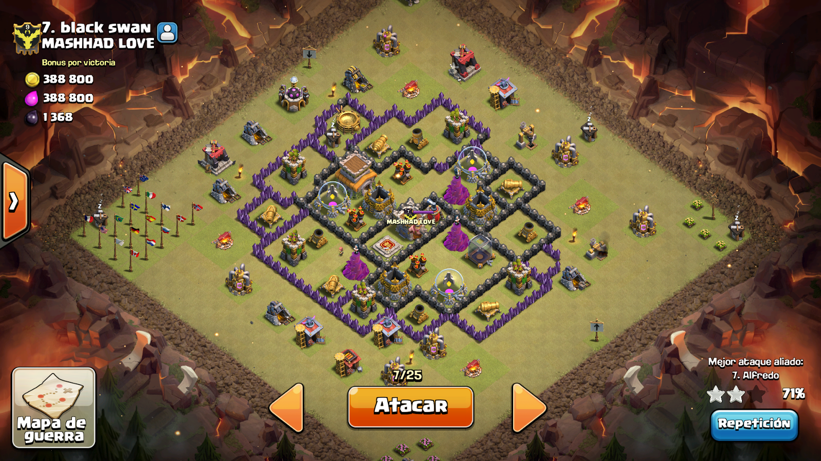 Libertarios Clash of Clans: Diseños aldea Th8