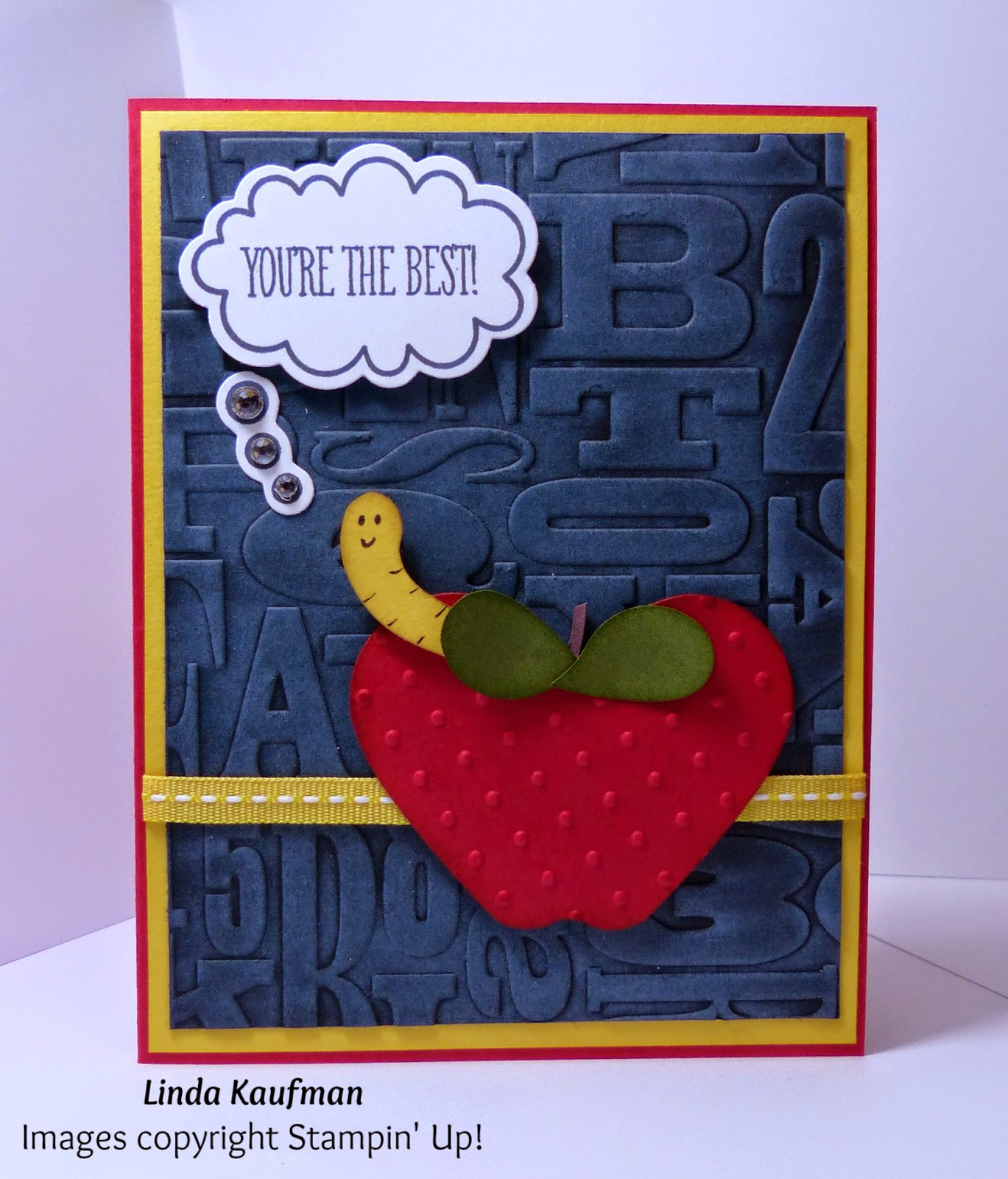 Linda K's Stampin' Page: Punch Art Apple Card