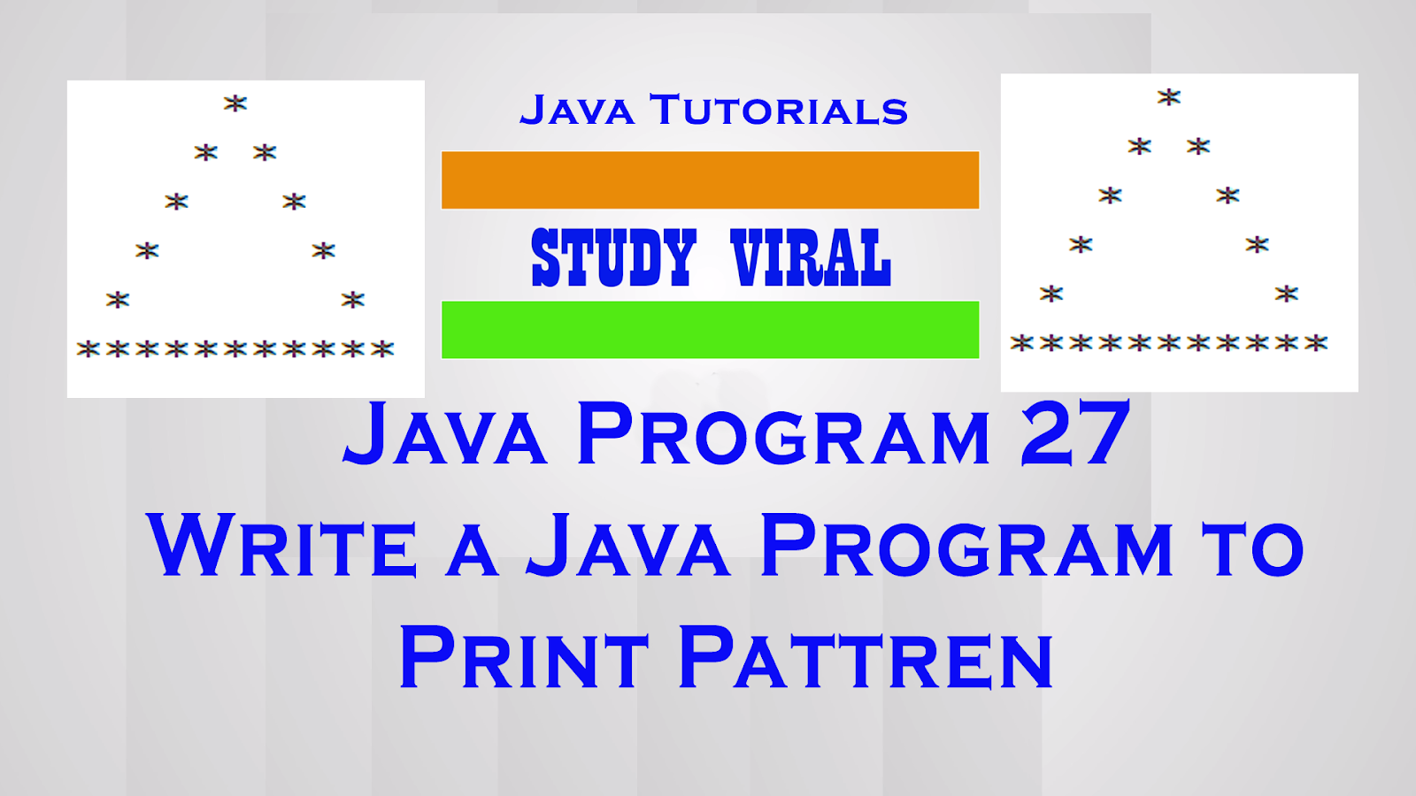 Java Program 27 Java Program To Print Star Pyramid Patterns 08