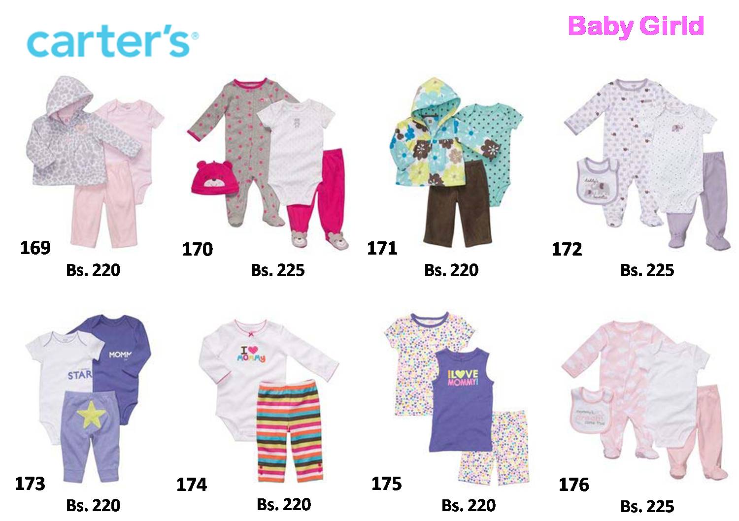 Venta de Ropa de niño marca Carter: Catálogo de Ropa de Niña