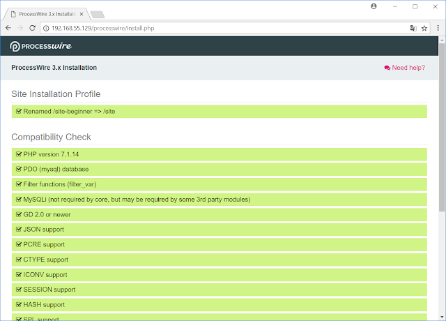 serverあれこれ: DockerでProcessWireがインストールされたコンテナ(Alpine 3.7)を構築する