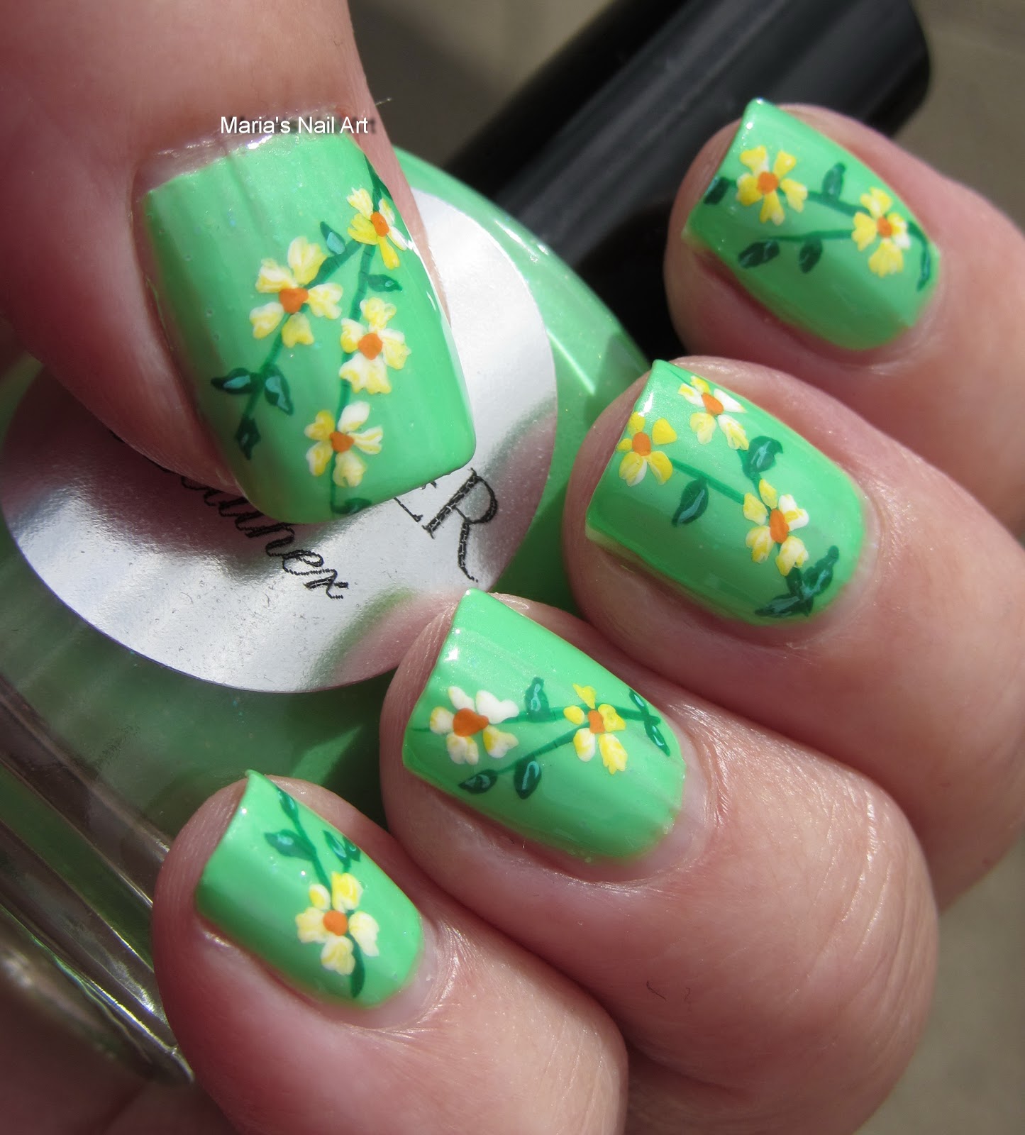 Marias Nail Art and Polish Blog: Flowers on the heather