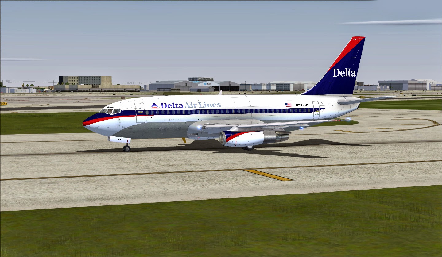 Delta Airlines 737-200 Texture to Milviz simulations | Skybluexxi ...