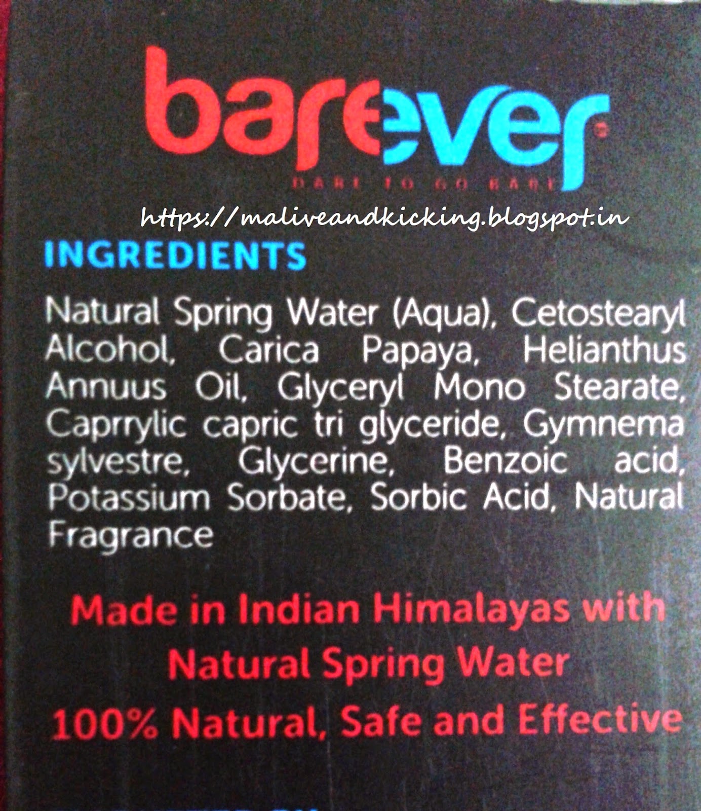 Alive n Kicking: Barever Natural Hair Inhibitor Review