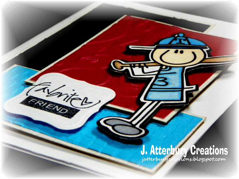 J. ATTERBURY CREATIONS: Favorite Friend Baseball-Birthday Card...