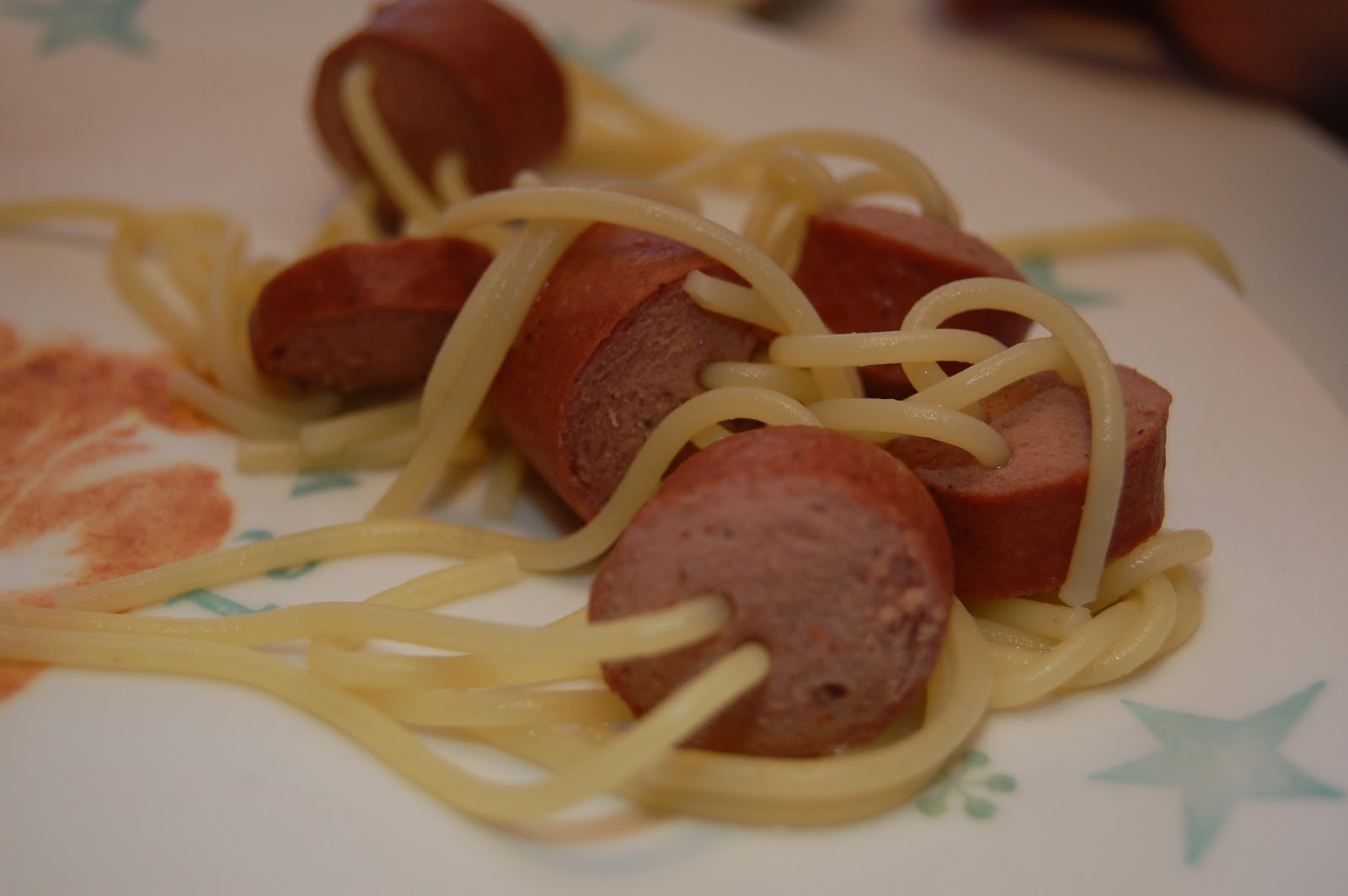 sweet little artichokes: scary spaghetti