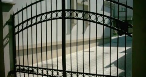 IRON AND STEEL GATE DESIGN: Solid bar Iron gate
