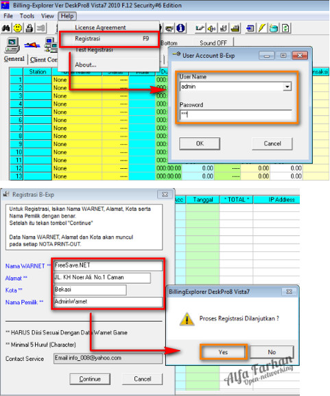 Project 1 Warnet - Setting Billing Explorer Operator ~ Open Networking