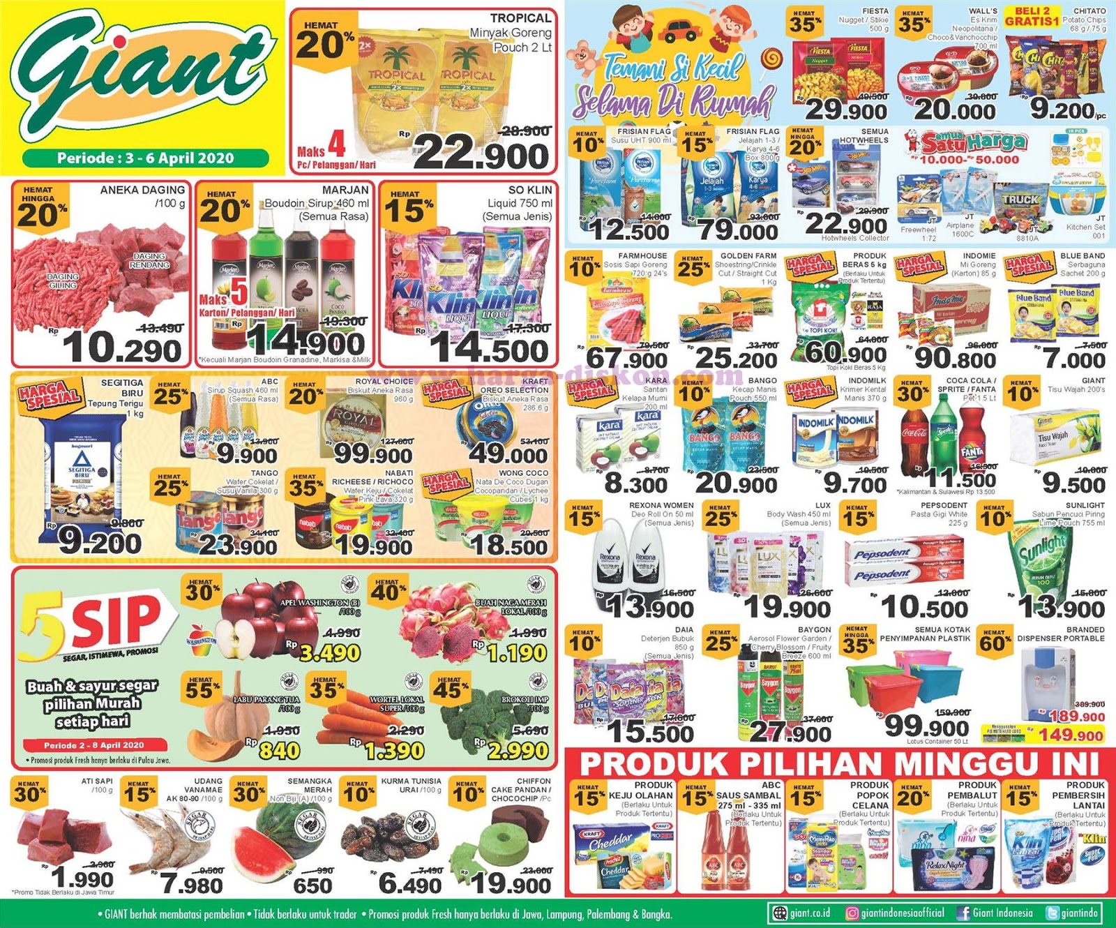 Promo Giant 3 - 6 April 2020. Katalog Promo GIANT Terbaru Khusus ...